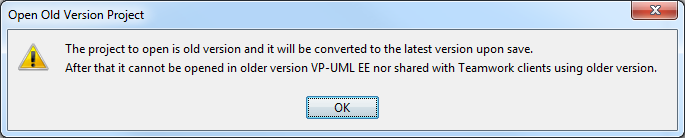 How to Downgrade VP-UML Project File to Older Version