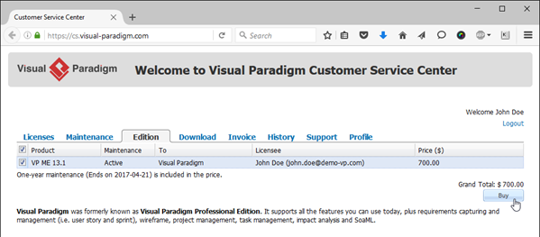 How to upgrade your Modeler to full Visual Paradigm package - Visual ...