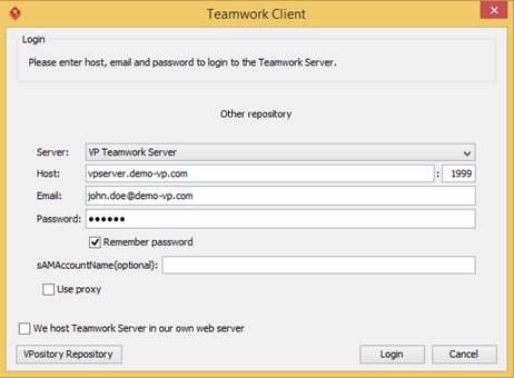 Login to Teamwork Server - Visual Paradigm Know-how