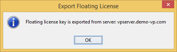 Floating license key being exported from server - Visual Paradigm Know-how