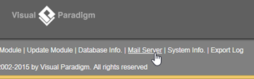 Configure mail server for VP Server - Visual Paradigm Know-how