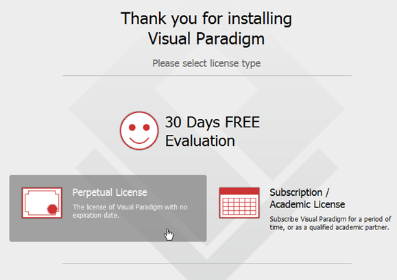 Select Perpetual License - Visual Paradigm Know-how