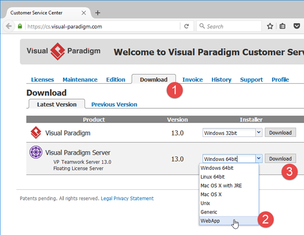 Download WebApp package of VP Server - Visual Paradigm Know-how