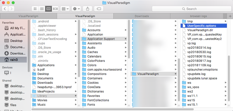 Create UserSpecific.options file - Visual Paradigm Know-how