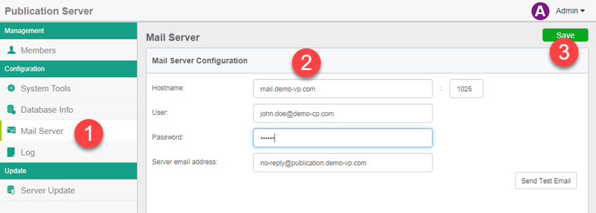 Specify connection to your organization's mail server - Visual Paradigm Know-how