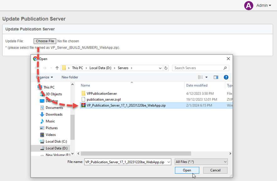Upload server webapp package - Visual Paradigm Know-how